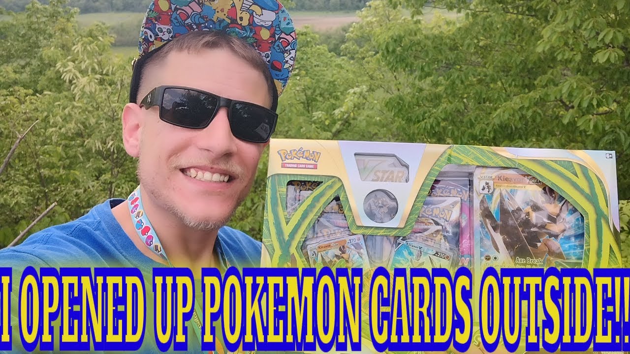 I Opened Up Pokemon Cards Outside Near A Cliff😱 - YouTube