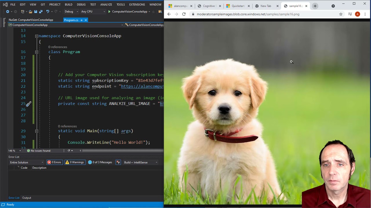 Azure Computer Vision using C# - YouTube