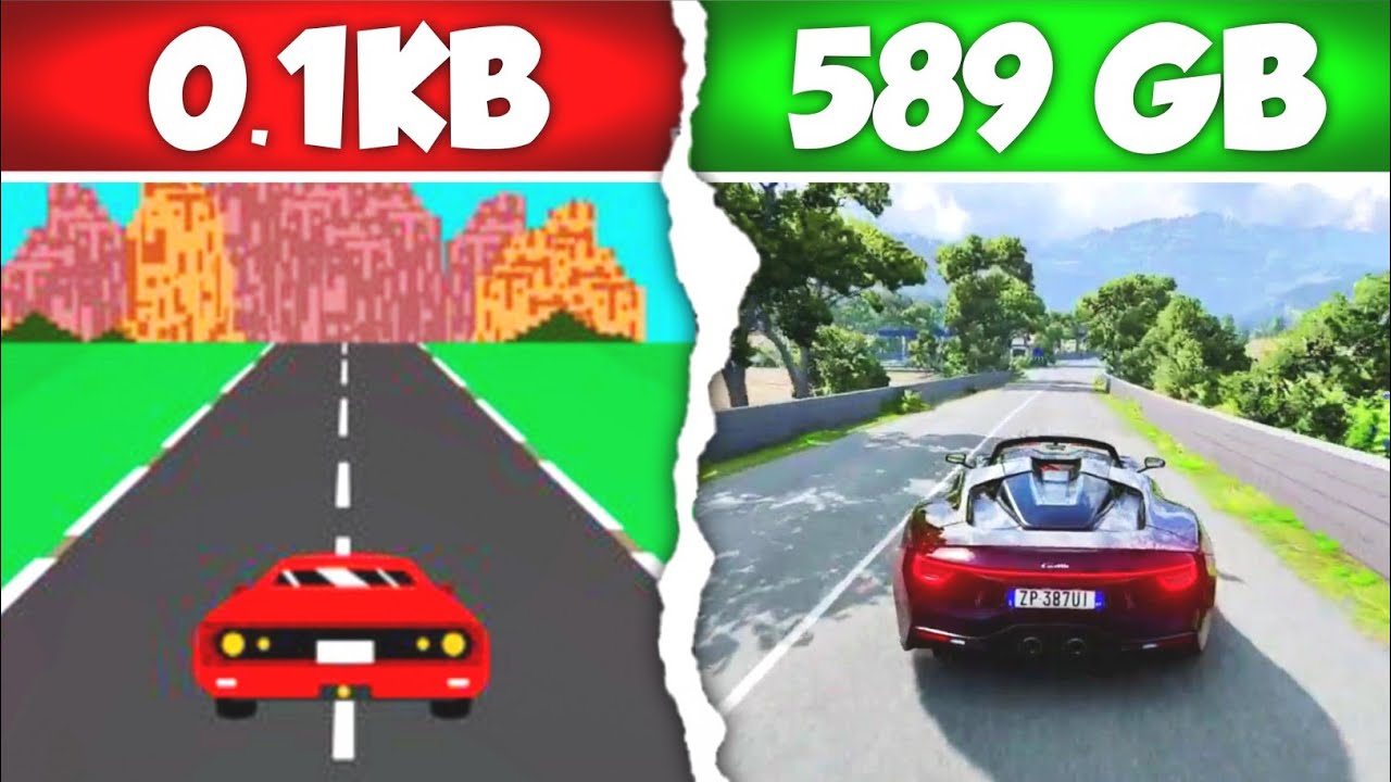0.1 KB VS 589 GB CAR GAMES ON PLAY STORE!! - YouTube