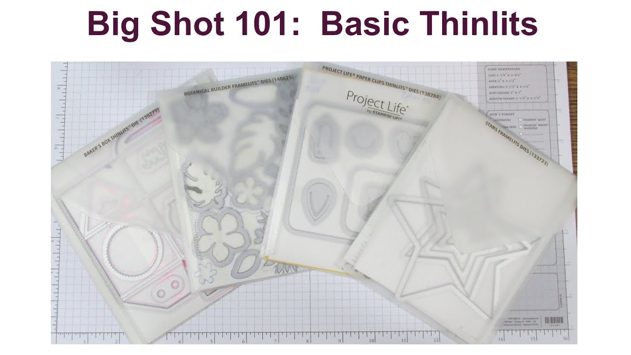 Big Shot 101 Basic Thinlits - YouTube