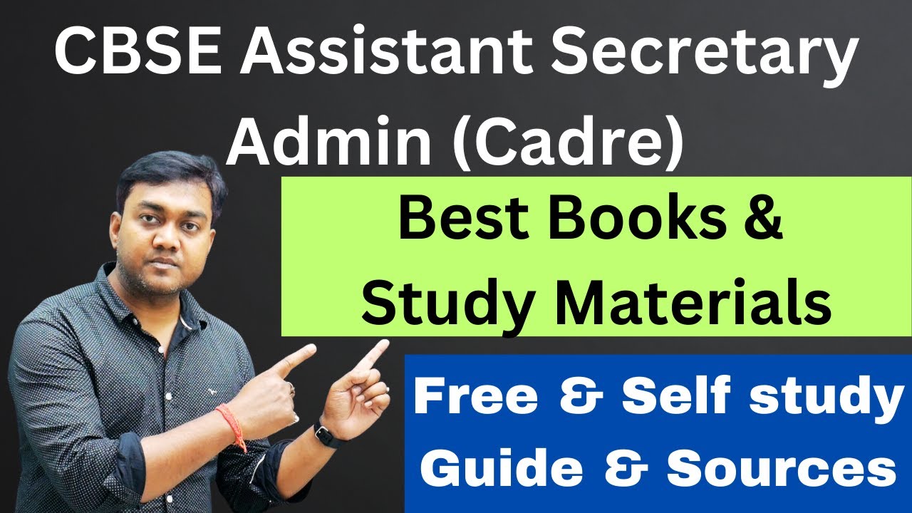 Best Books and Study-Materials for cbse assistant secretary (Admin ...