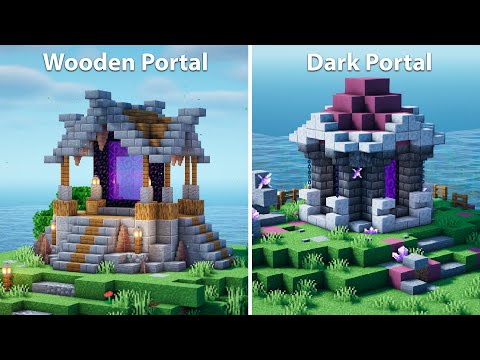 Minecraft: 3 Simple Nether Portal Design