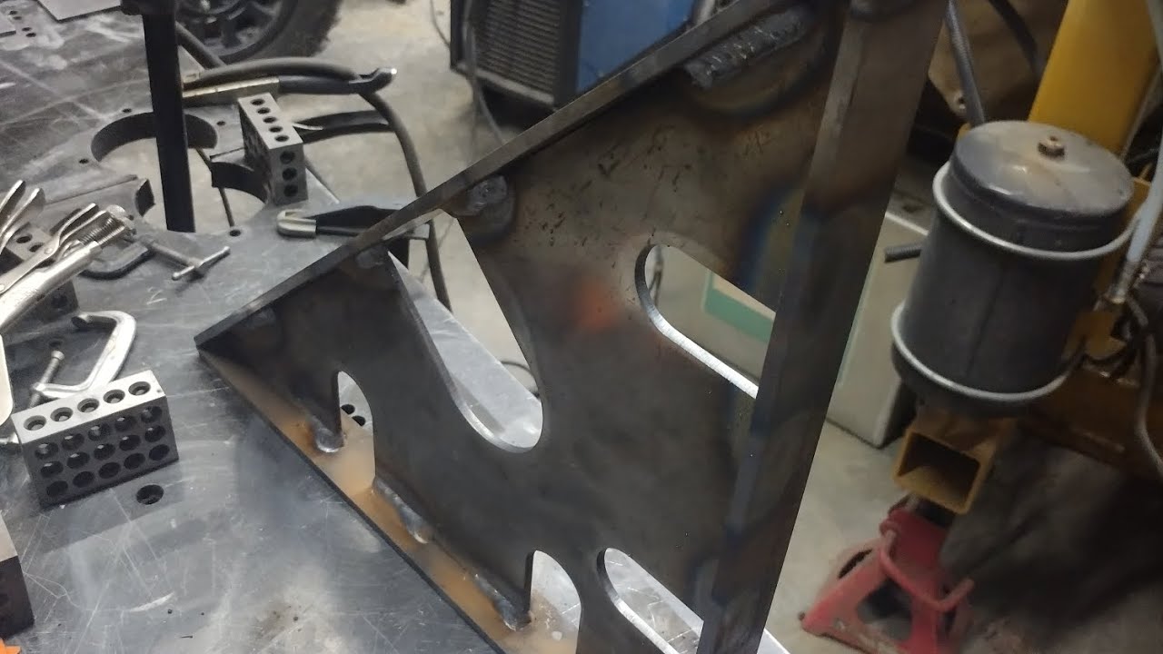 Plasma cut 16" fabrication square - YouTube