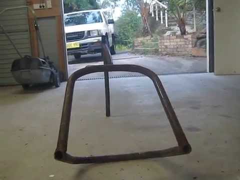 home made motorbike frame - YouTube