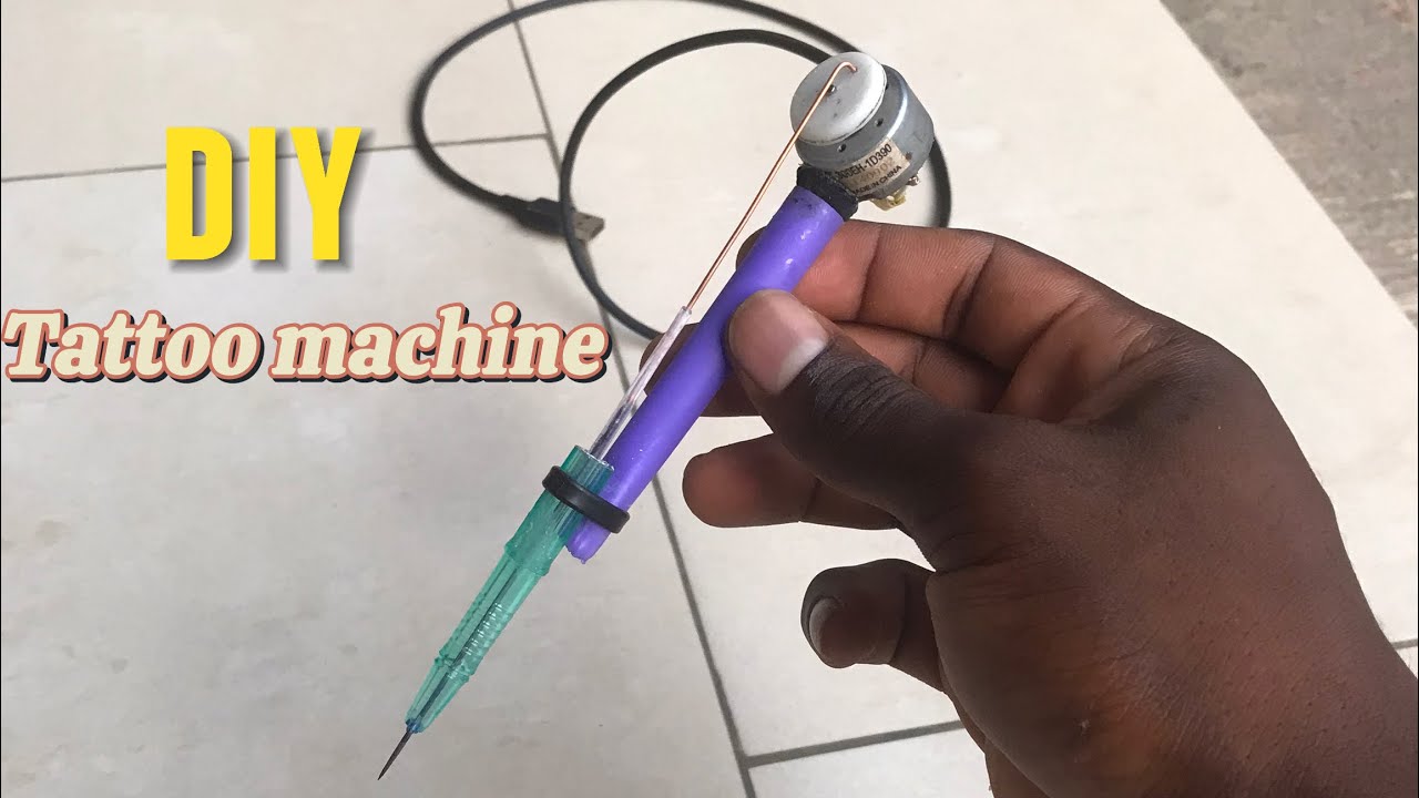 How to make a simple tattoo machine at home(DIY) - YouTube