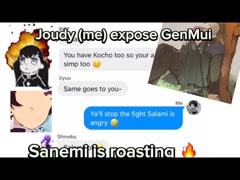 Joudy (me) exposes GenMui || Sameni Roasting?! || Demon Slayer GC ...