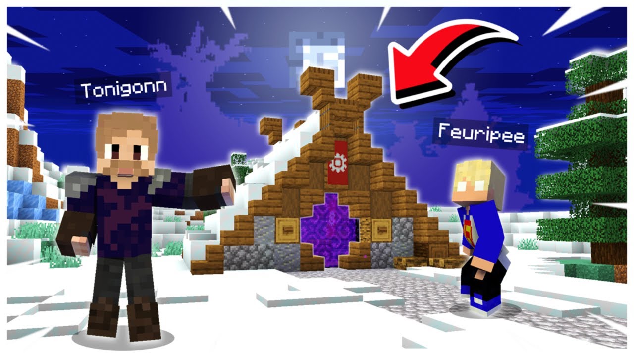 DECORAÇÃO DE PORTAL VIKING (ft.@FEURIPE) #42 Minecraft Sobrevivência ...