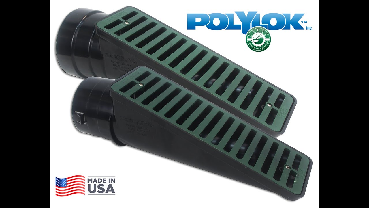 Polylok Slope Drains (4-in-1 Click-In (3" & 4") & Hub End (4") models) - YouTube