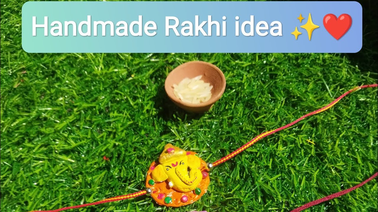 DIY Handmade Customised Rakhi from clay 🖌️🎨 - YouTube