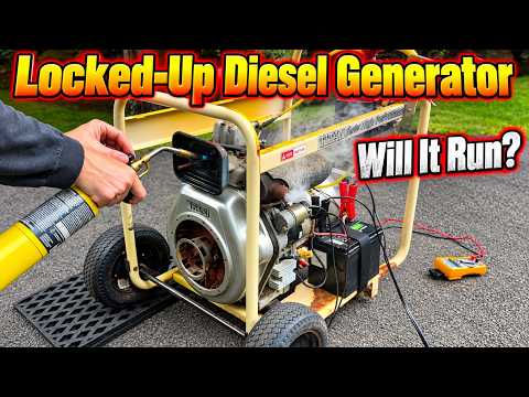 Locked-Up Yanmar L100 Clone Generator - Will It Run and Make Power?