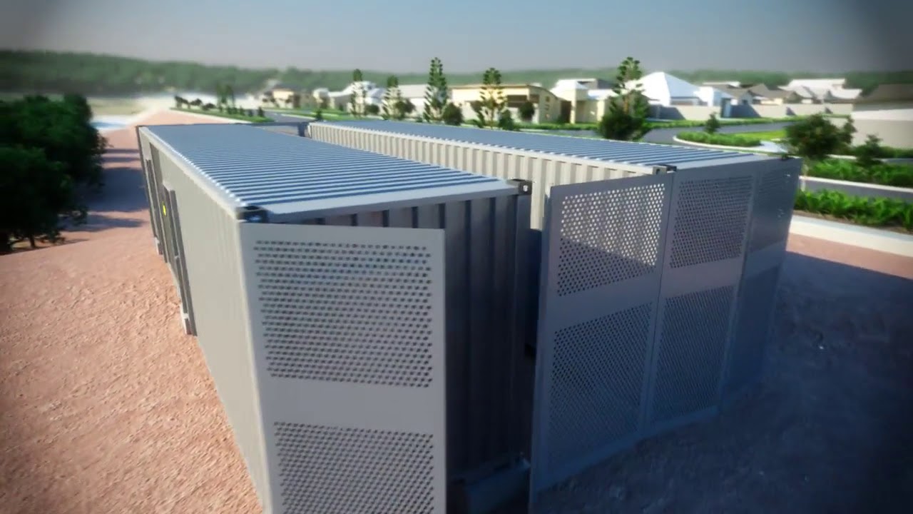 Alkimos Beach battery storage animation by Synergy - YouTube