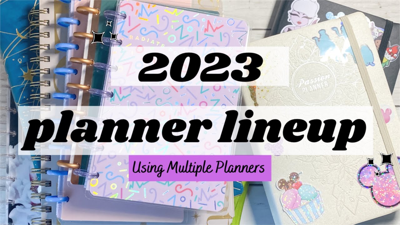 MY 2023 PLANNER LINEUP | How I Use Multiple Planners | Happy Planner ...