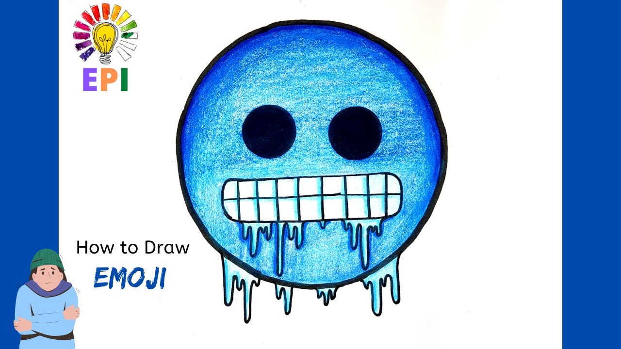 HOW TO DRAW COLD EMOJI - EASY PAINTING IDEA - YouTube