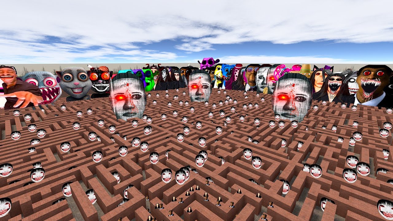 NEW NICO'S OBUNGA FAMILY in MAZE!! Nextbot PART 5- Garry's Mod!!! - YouTube