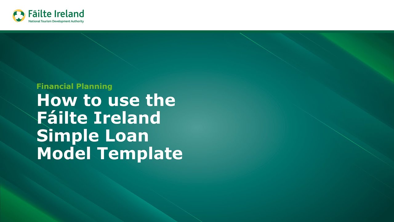 Financial Planning - Using the Simple Loan Model Template - YouTube