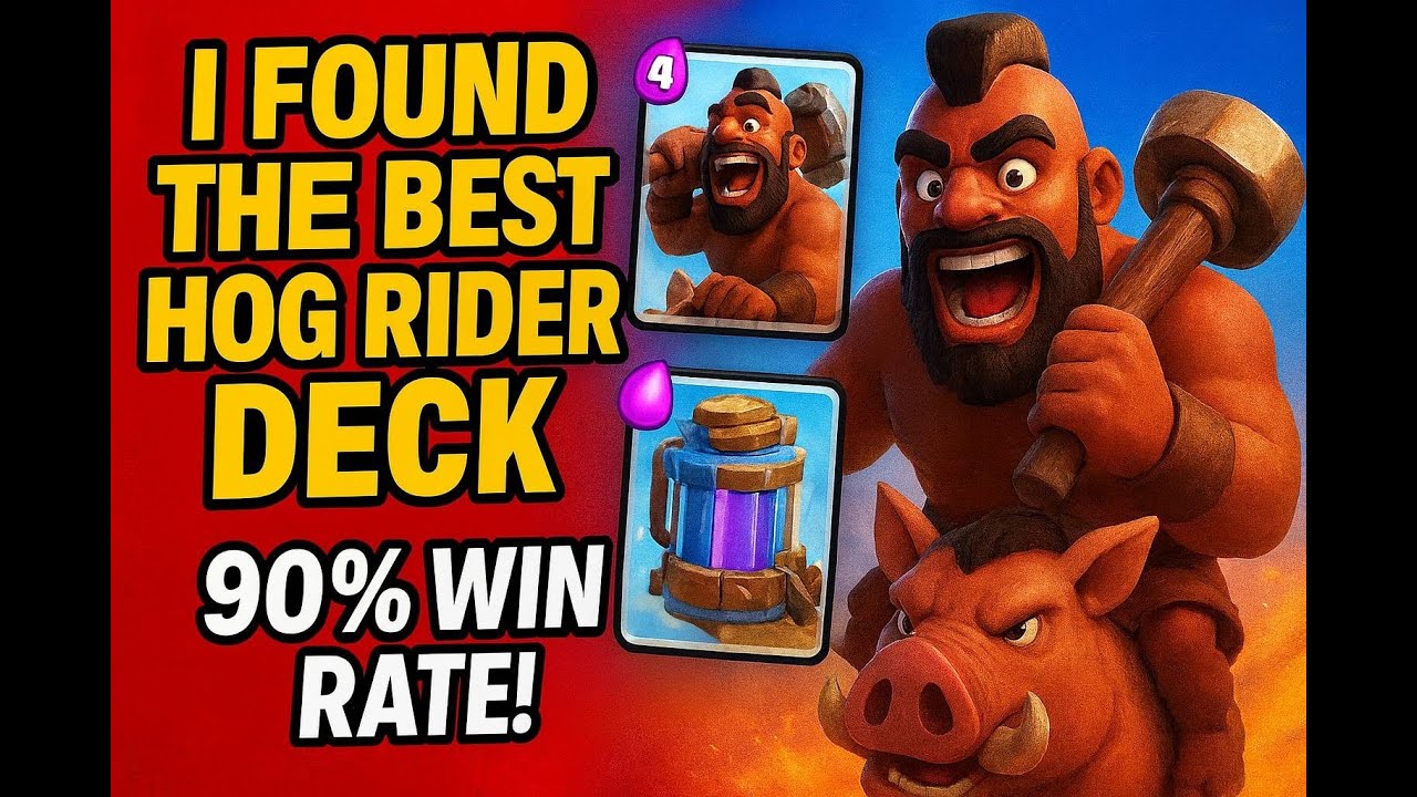 I Found the Best Hog Rider Deck (90% Win Rate!) - YouTube