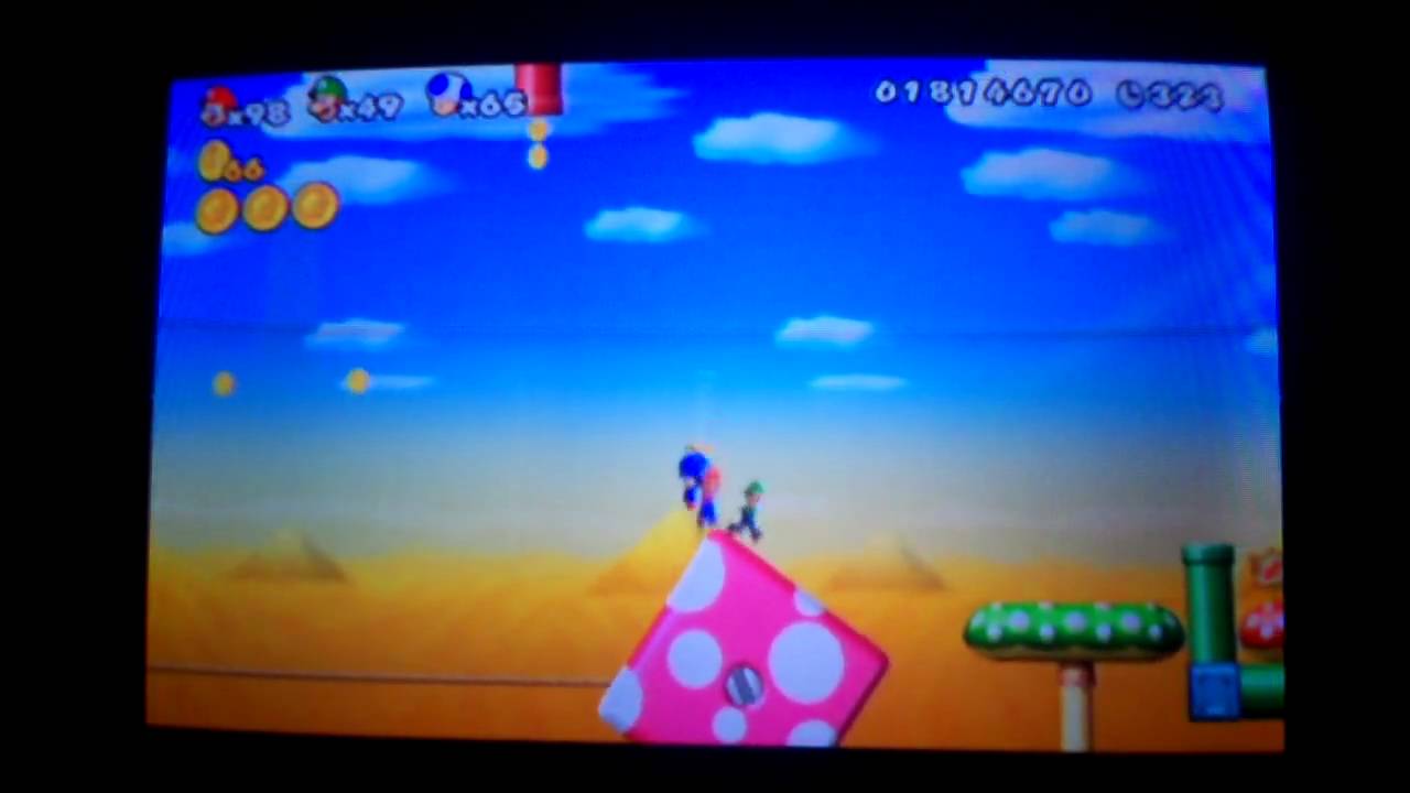 New Super Mario Bros Wii Multiplayer Walkthrough: World 2-6 - YouTube