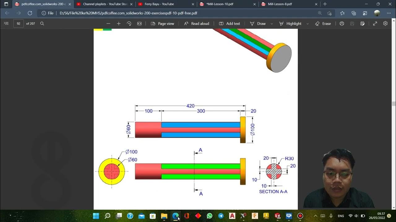 Exercise 87 Solidworks - YouTube
