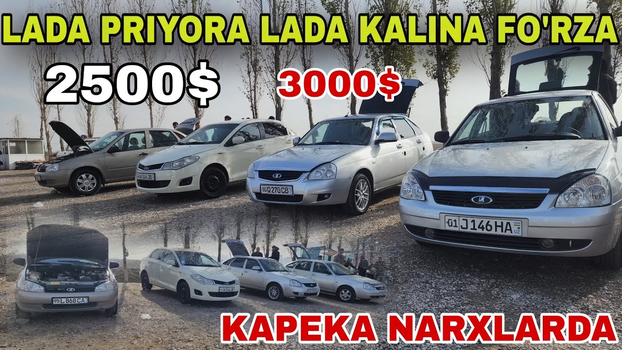24 NOYABR FARGONA BOZORIDA 3000$ LADA PRYORA LADA KALINA FORZA - YouTube