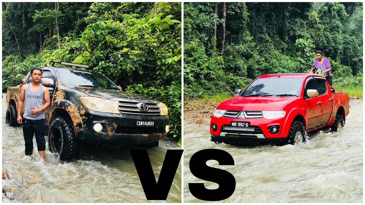 off road Vlog Hilux VS Triton Jerantruck Offroad UluSom - YouTube