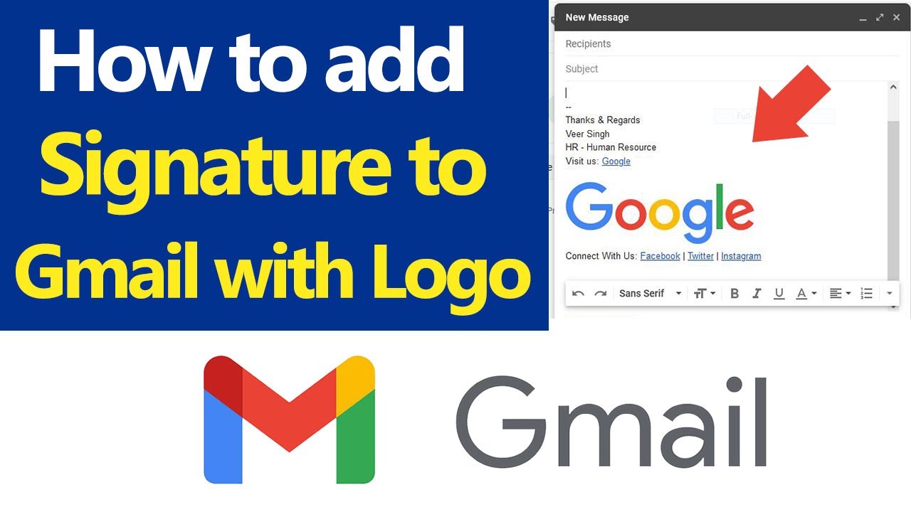 How To Add Signature To Gmail With Logo Step By Step Make A Perfect How To Add Signature To Gmail With Logo Step By Step Make A Perfect