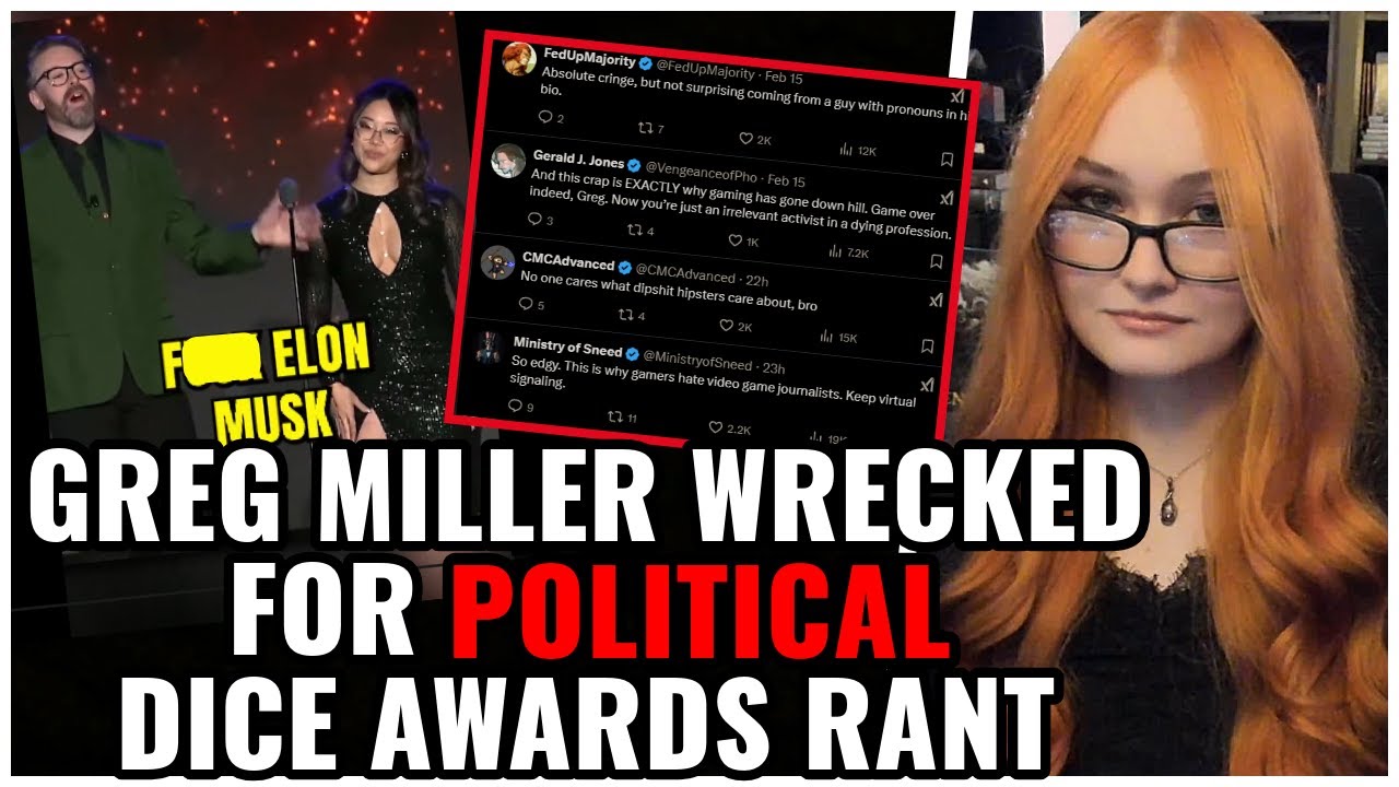 Greg Miller WRECKED After Political Speech At DICEAwards, RUTHLESSLY ...