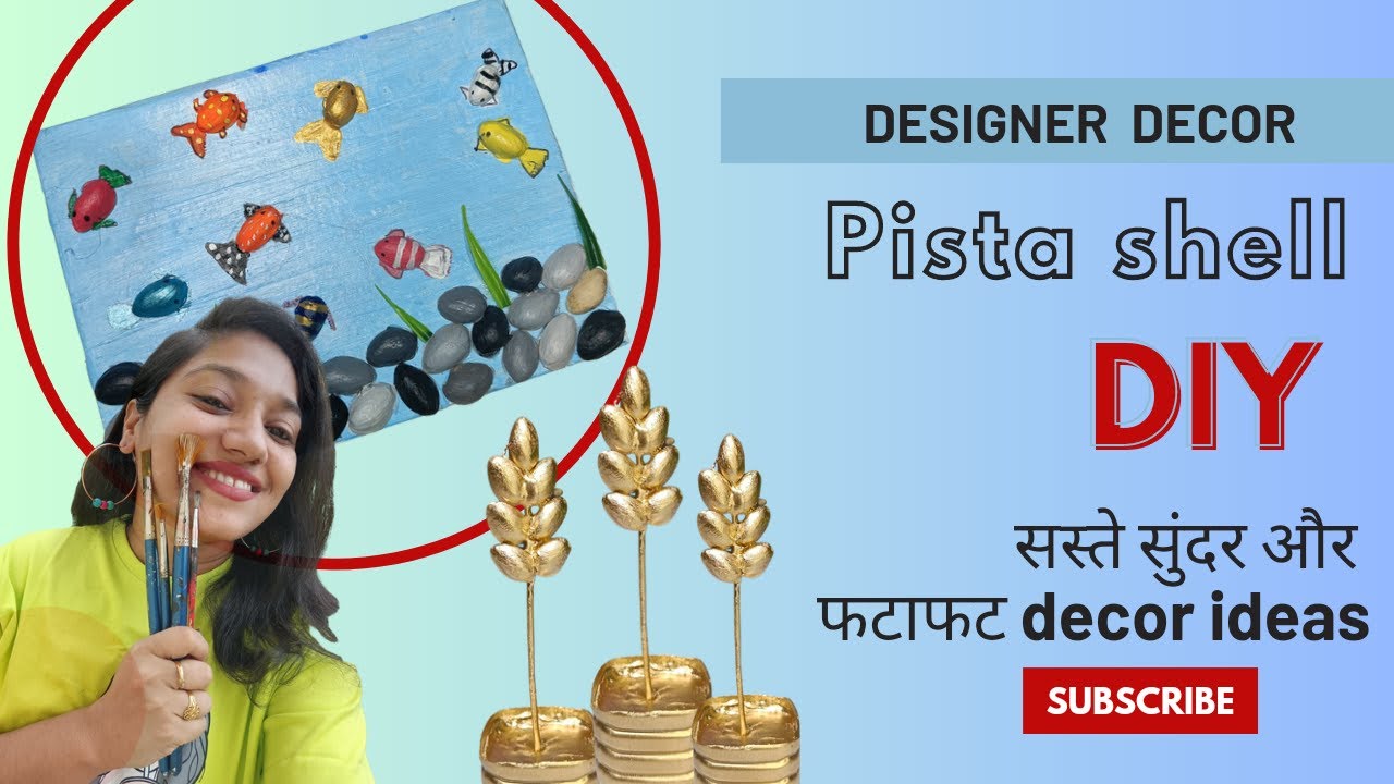 Pista shell craft idea that will amaze you| DIY Wall decor | waste ...