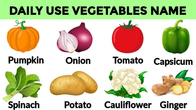 Vegetables Names Definition And Examples English