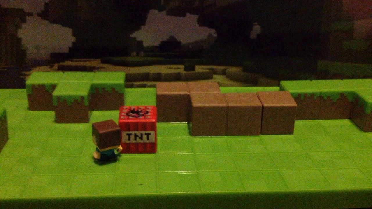 How to blow up(Minecraft mini figures) - YouTube