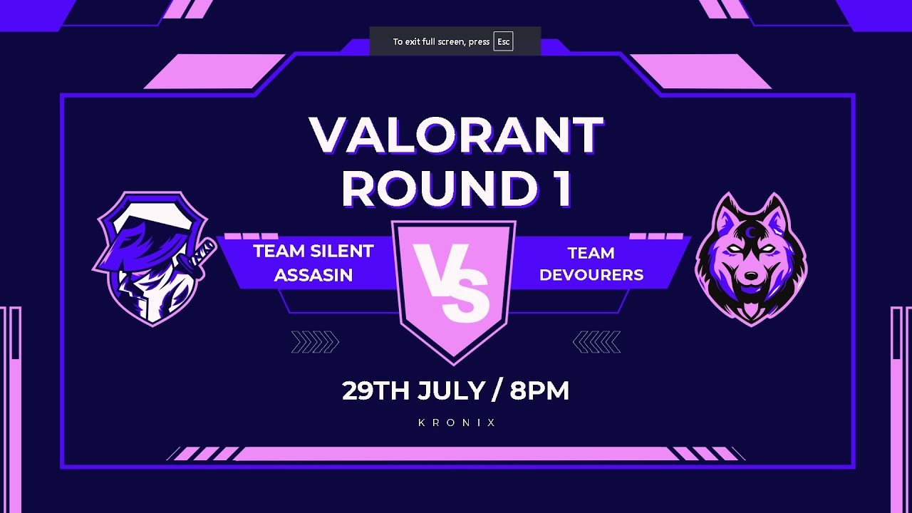 Valorant Tournament Day - 21 l 5000 Price Pool l Team Devourers vs Team ...