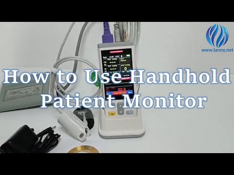 How to Use Handhold Patient Monitor Vital Signs Monitor? - YouTube