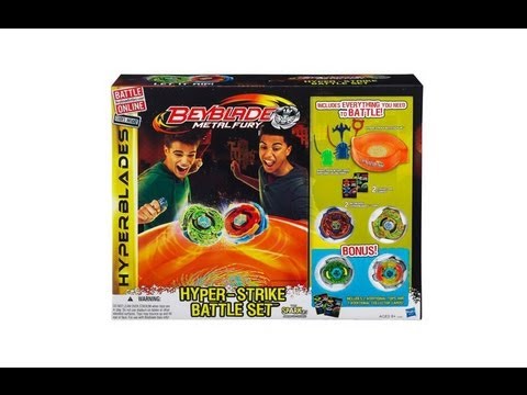 Beyblade Metal Fury Hyperblades Hyper-Strike Battle Set Bonus Edition ...