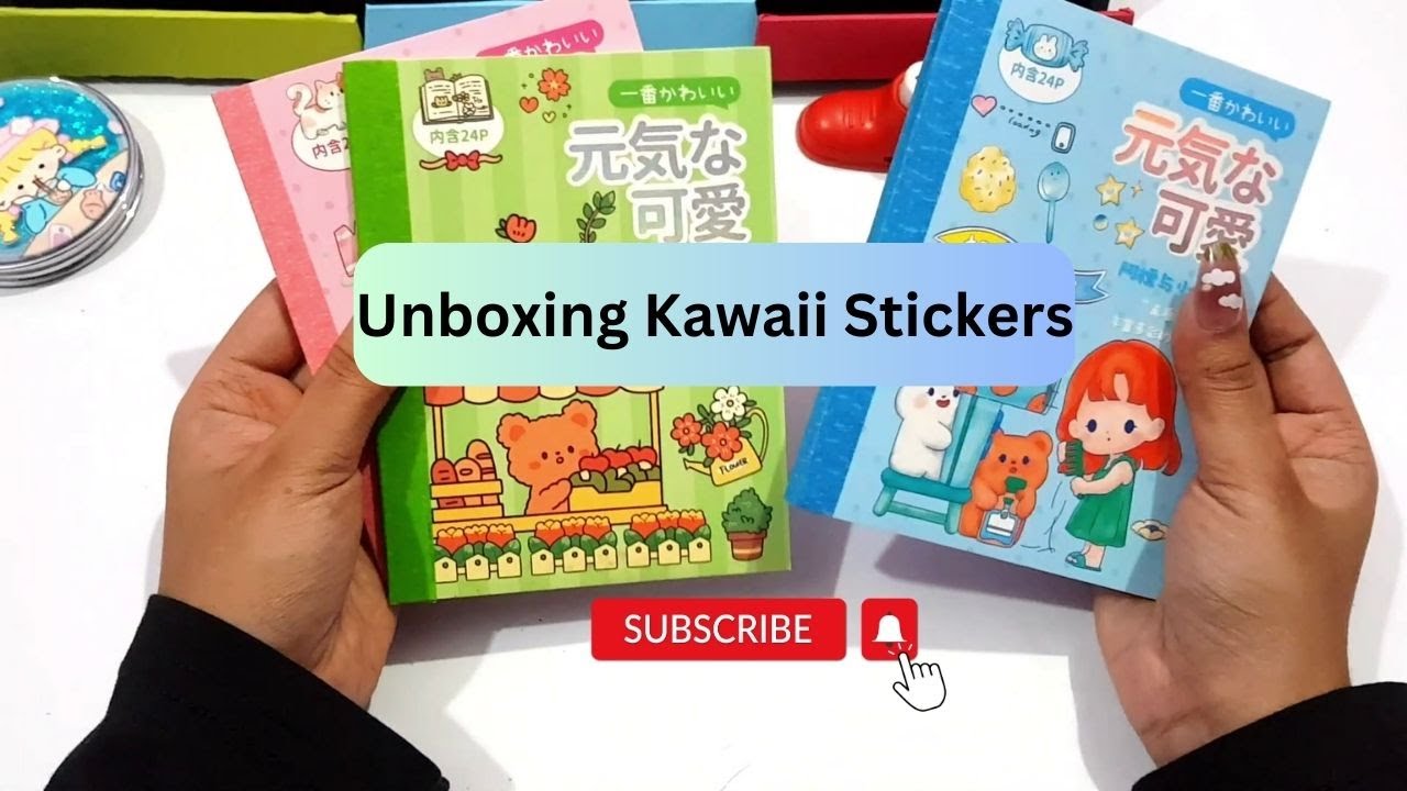Unboxing Kawaii Stickers/Cute stickers unboxing.#unboxing #art #craft # ...