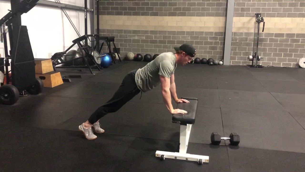 Incline Eccentric Push-Up - YouTube
