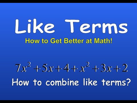 How to combine like terms? - YouTube