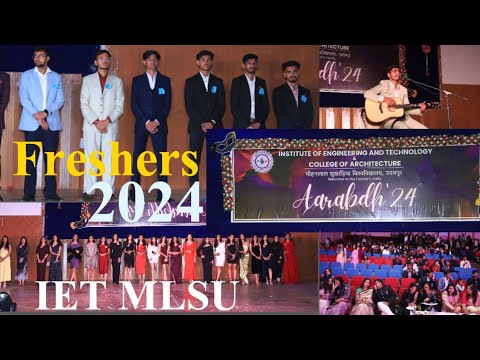 IET MLSU Freshers party 2024 Udaipur 🎉💗 | Deepak vlog - YouTube