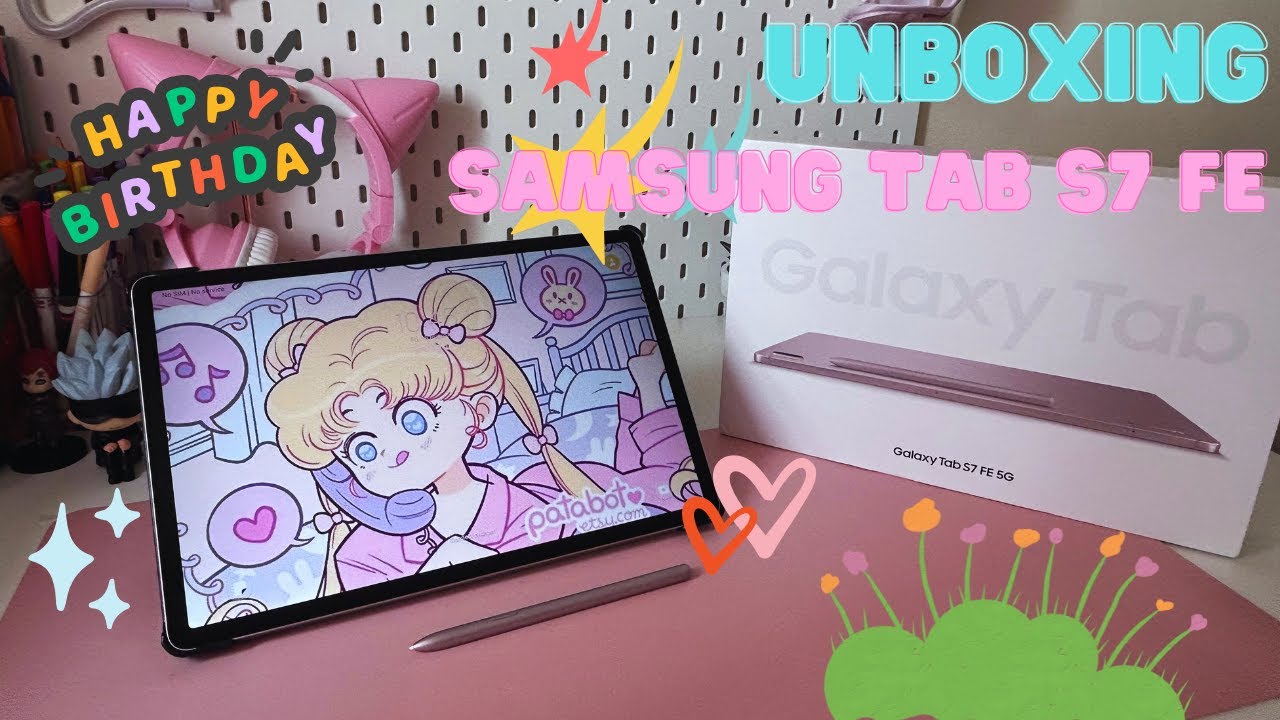 Samsung Galaxy Tab S7 FE Mystic Pink 128 gb | Unboxing \ ONLY GALAXY NO ...