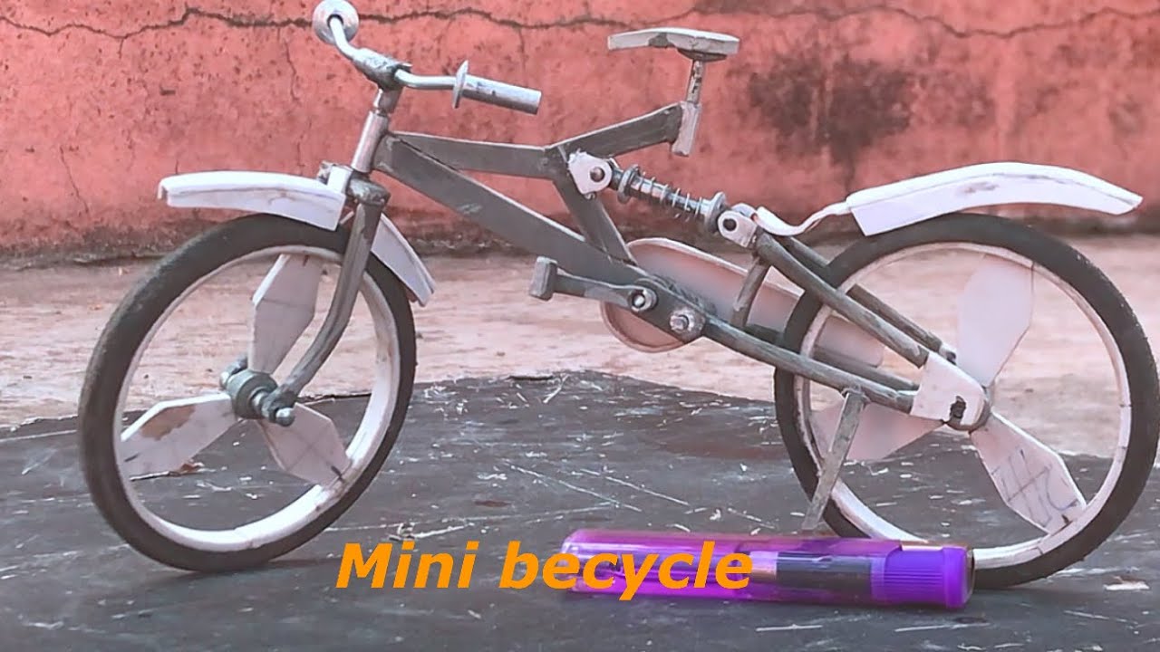 How to make miniature bicycle using pvc pipe - YouTube