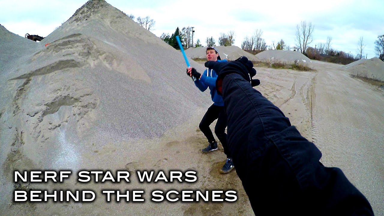 Behind the Scenes: Nerf meets Star Wars: Gun Game - YouTube