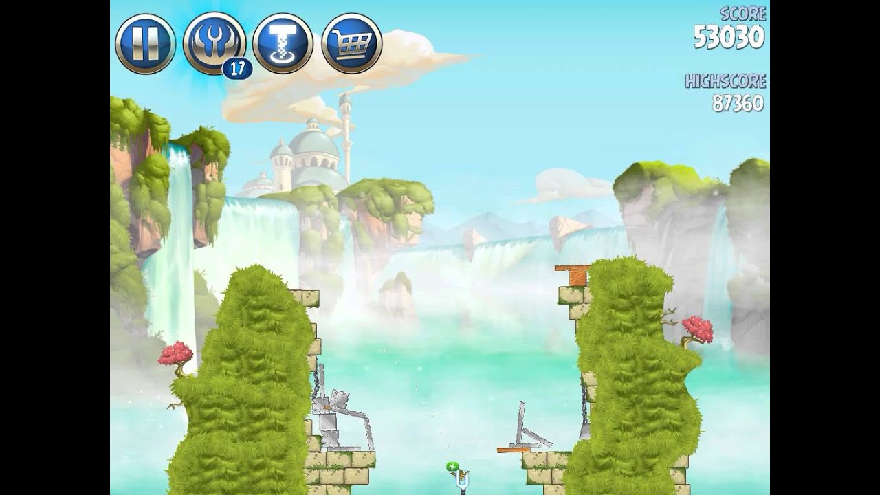 Angry Birds Star Wars 2 Naboo Invasion Level B1-16 One Bird 3 Star ...