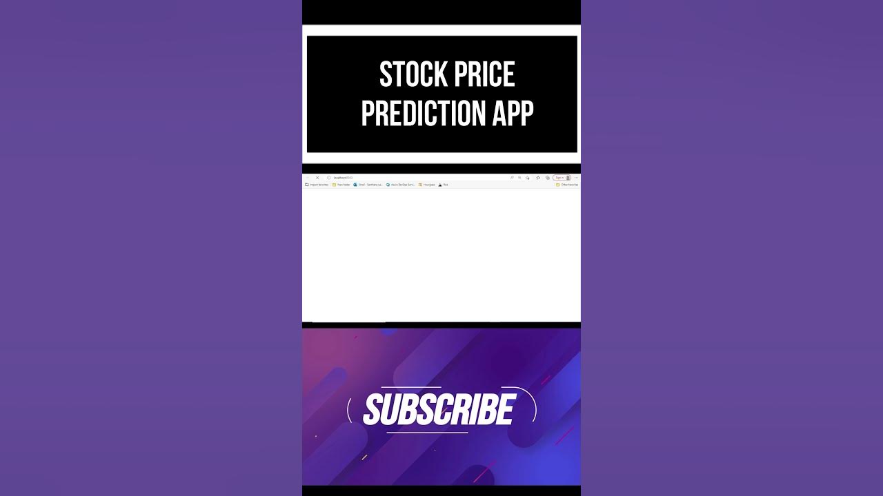 Stock price prediction App | Streamlit Web Application - YouTube