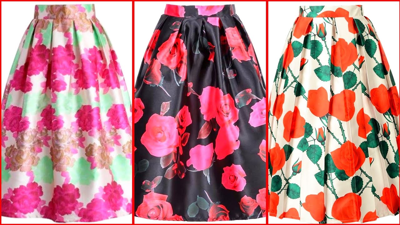 Stylish Floral Printed Skirte designs and new Ideas #myfashionstudio ...