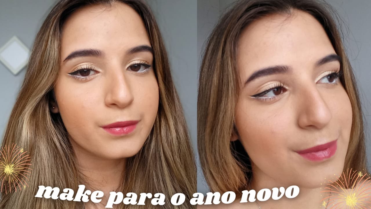 Maquiagem para o Ano Novo | bem fácil e delicada - YouTube