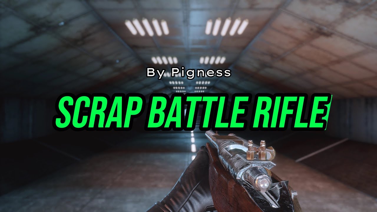 Fallout 4 Scrap Battle Rifle - A Wasteland M1 Garand Mod - YouTube