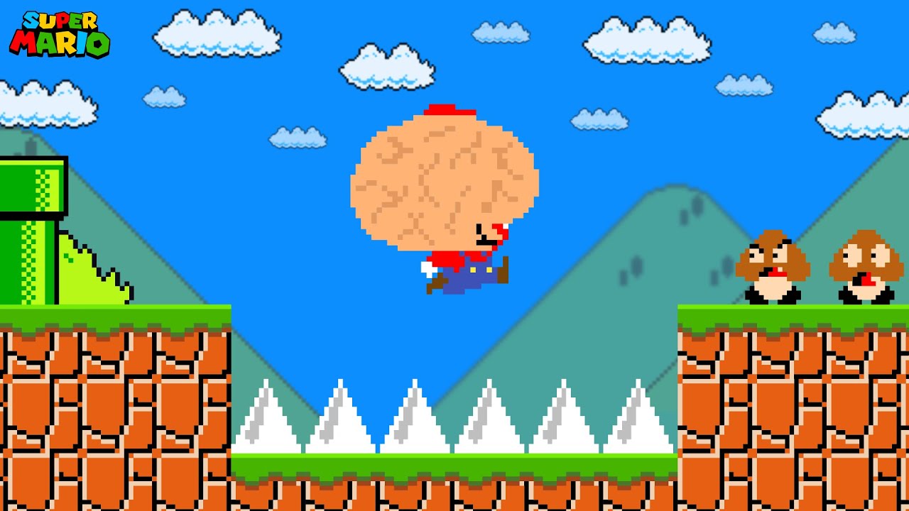 Every time Mario jumps, his brain gets BIGGER and he gets SMARTER - YouTube