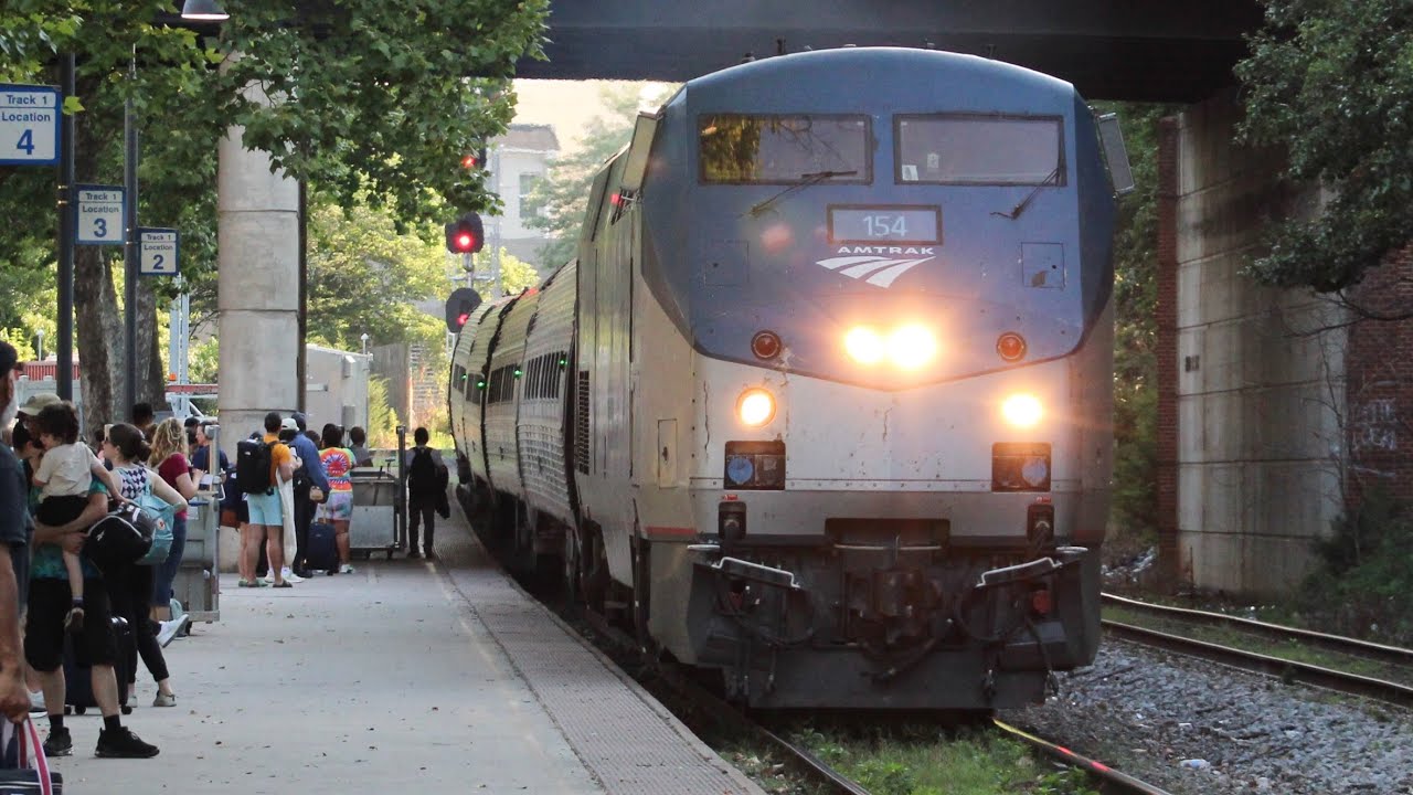 Amtrak 66 at Charlottesville Station! - YouTube