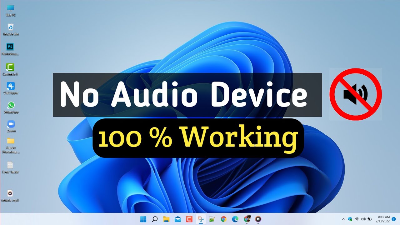No Audio Output Device Is Installed in Windows 10 &11 Fix Working ...