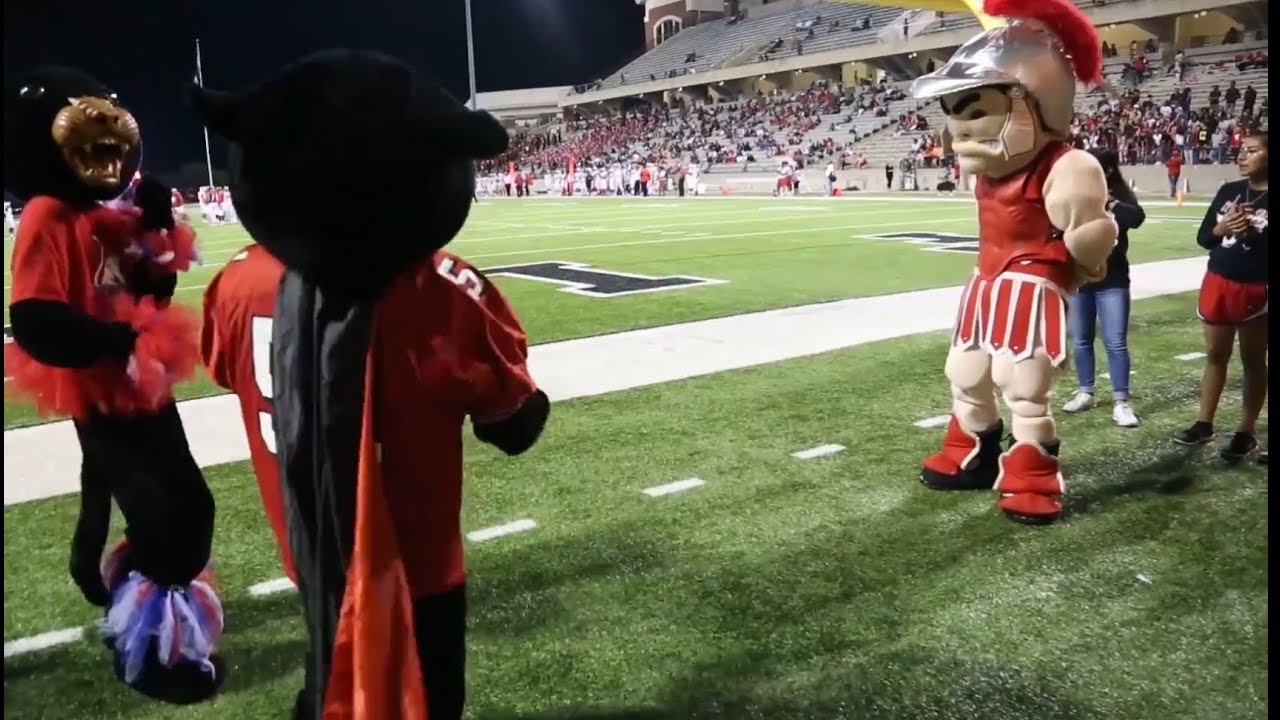 Cy-Springs High School Mascot Dance Off - YouTube