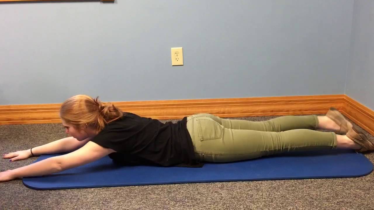 STANDARD: Contralateral Limb Raise: Opposite Arm Opposite Leg - YouTube
