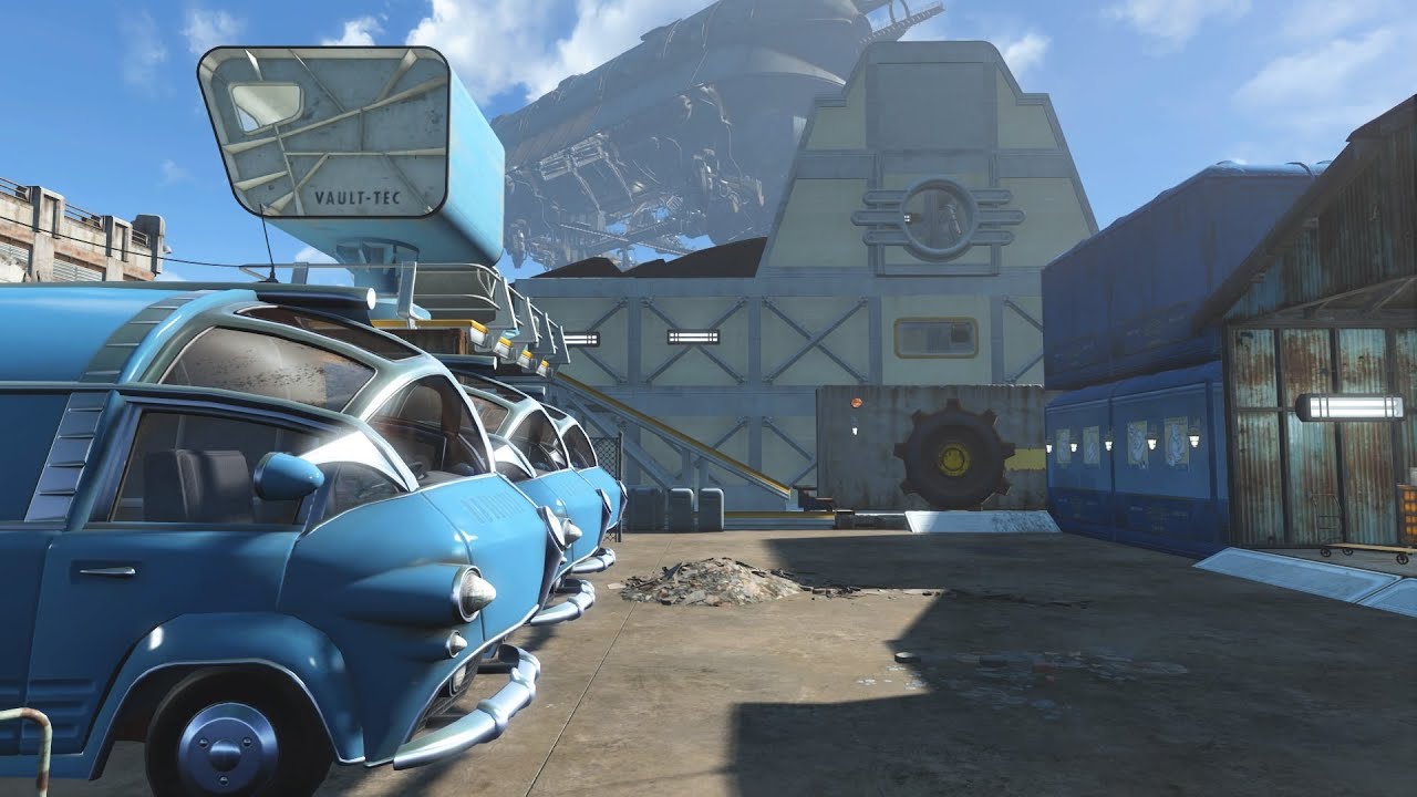 Fallout 4 - Vault Tec Warehouse - Settlement Build - YouTube